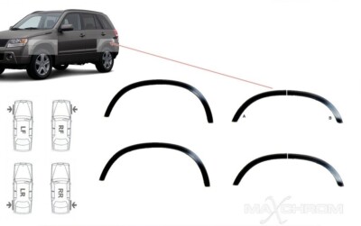 Wheel Arch Trims for SUZUKI GRAND VITARA 5dr front rear 4 pcs new kit ...