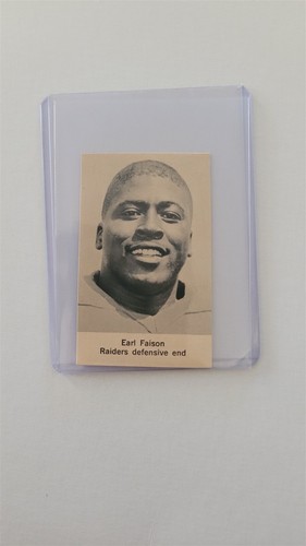 Earl Faison Raiders 1964 TD Football Player Panel | eBay