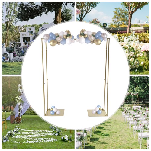 1x1.2M Golden Metal Wedding Arch Backdrop Stand kIT for Wedding Party ...