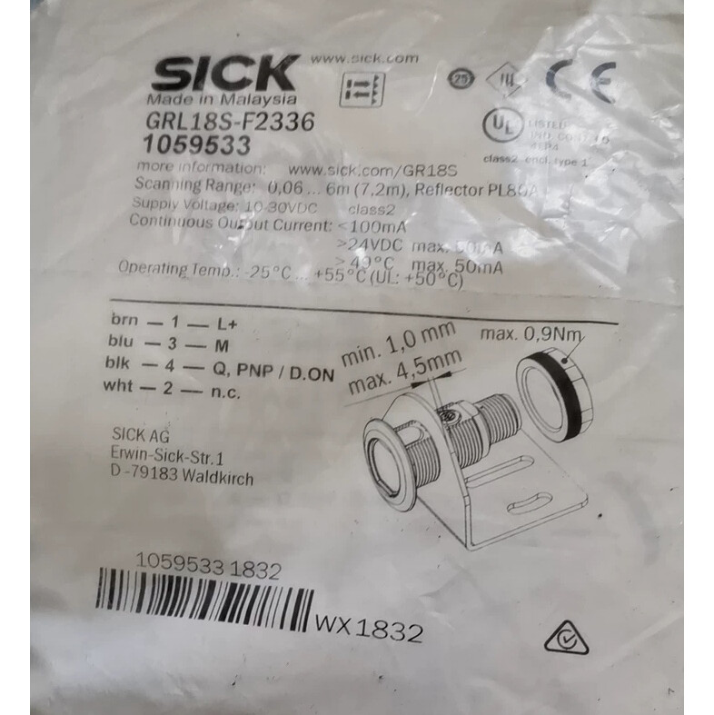 one new sick photoelectric sensor GRL18S-F2336 1059533 Spot stock | eBay