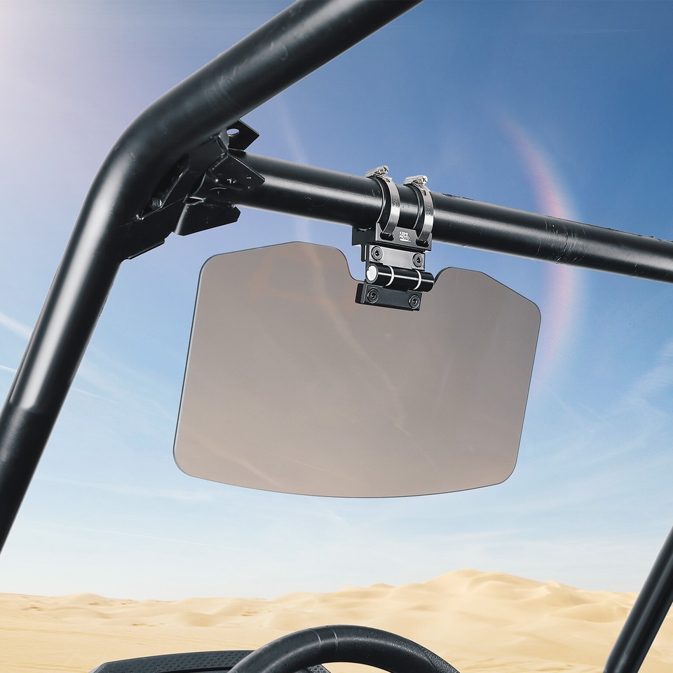 2PCS Oversized UTV Sun Visor Tinted Sun Shade for X3 Defender RZR ...