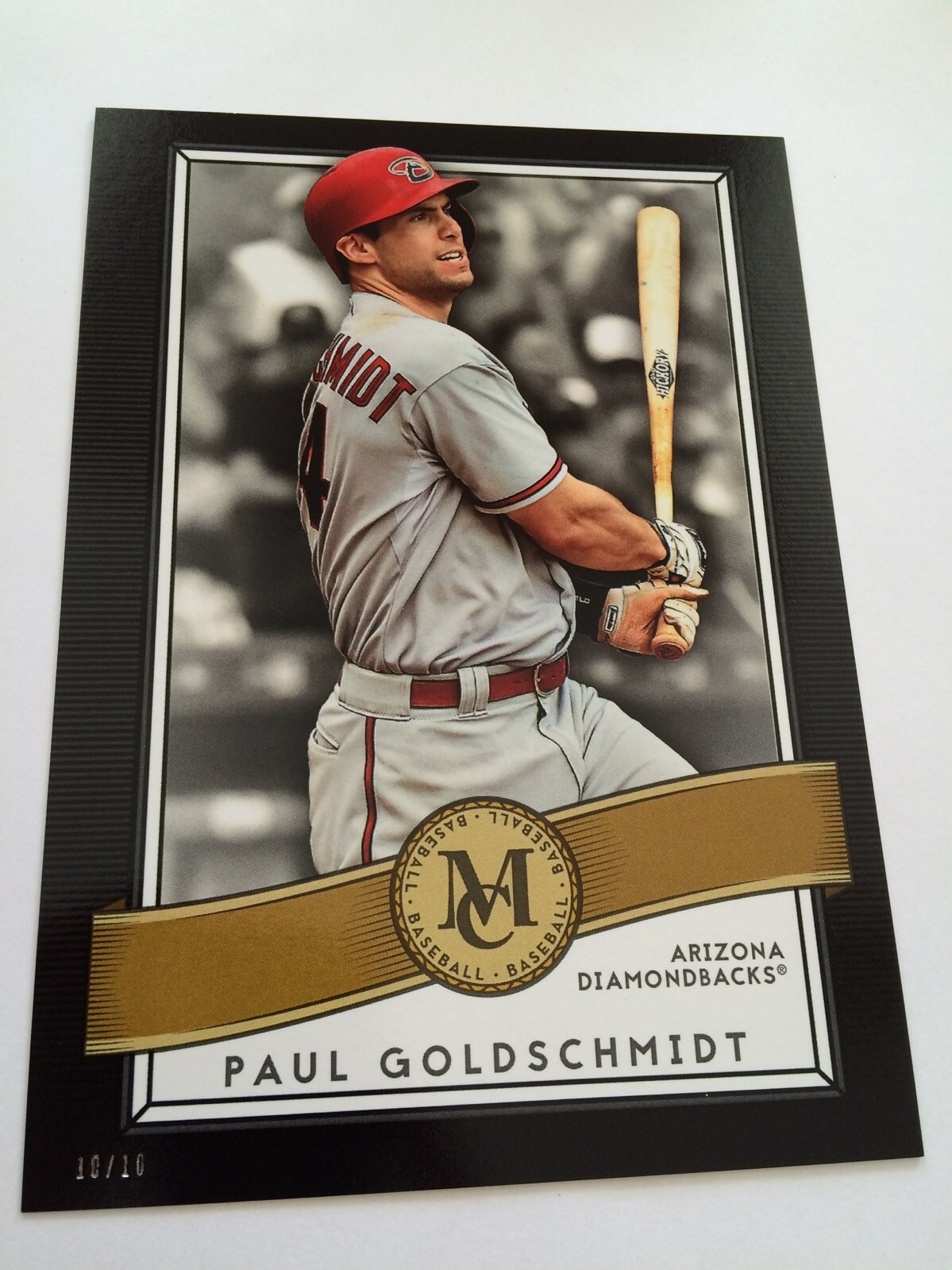 2016 Topps Museum Collection Gold 5x7 Paul Goldschmidt DBacks 73 #'d 10 ...