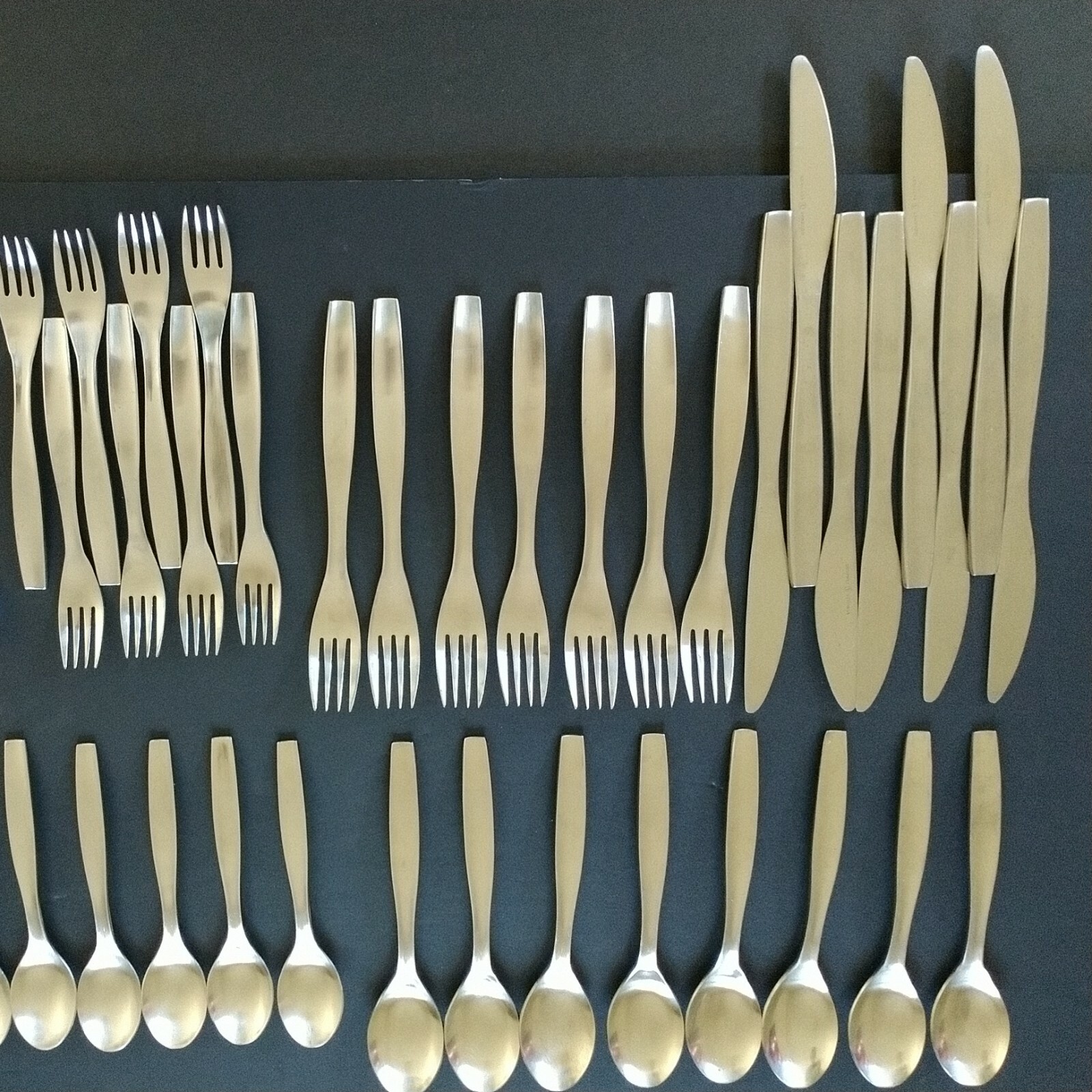 45 pc GS Gormet Settings 18/10 Silverware Flatware | eBay
