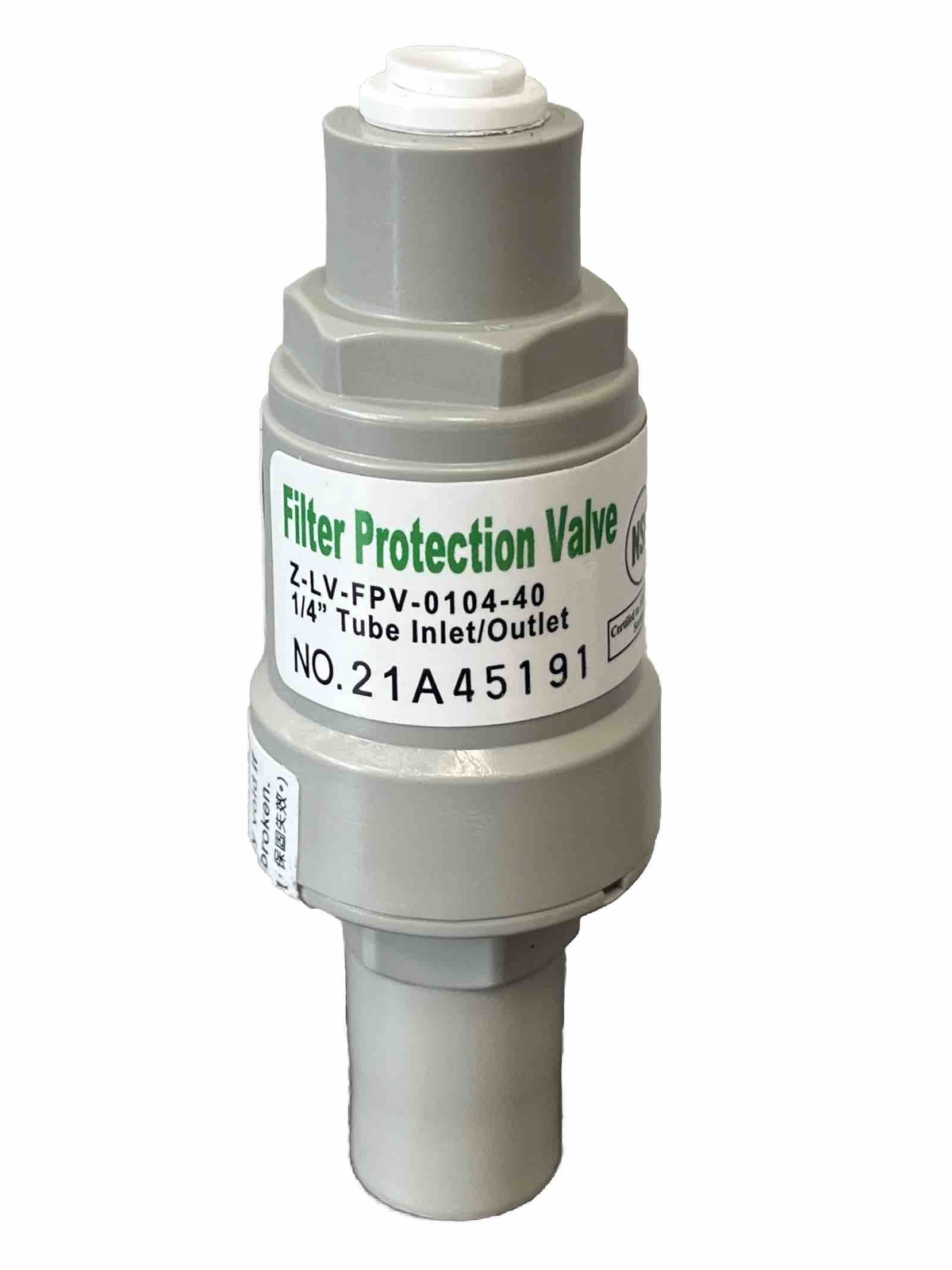 Water Mark Filter Protection Valve Z-LV-FPV-0104-40/ 21A45191 1/4" 40 ...