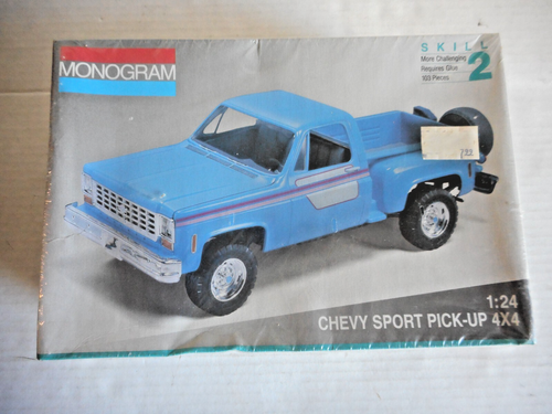 Monogram Chevy Sport Pick Up 4X4 Model Kit 1/24 NOS Factory Sealed | eBay