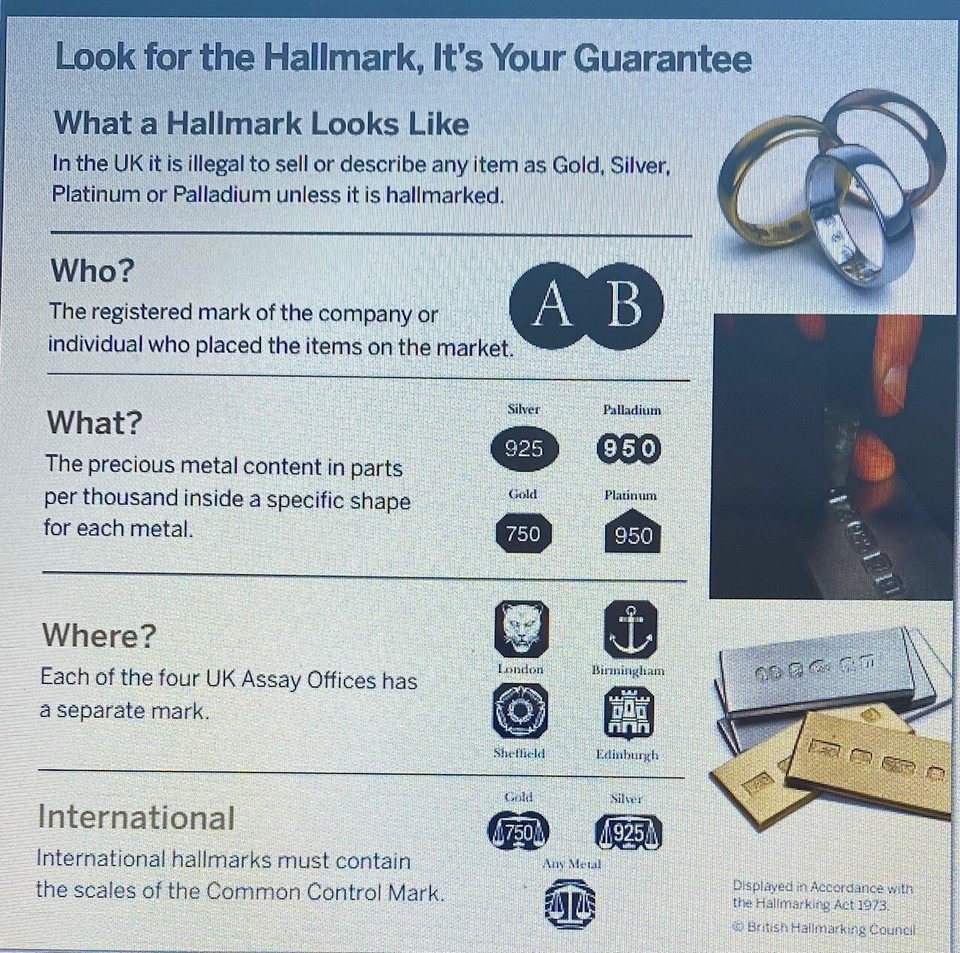 Pretty Finest 999 Quality Silver Hallmarked London & Britannia Marks ...