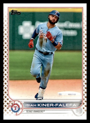 2022 Topps Isiah Kiner-Falefa #93 Texas Rangers GOLD STAR | eBay