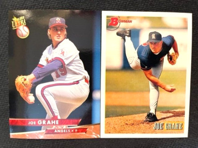 MLB - Joe Grahe 1993 Fleer Ultra & 1993 Bowman Baseball - Angels | eBay
