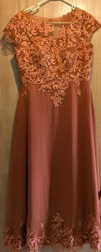 Rustic Orange Mother Of The Bride Dress | eBay