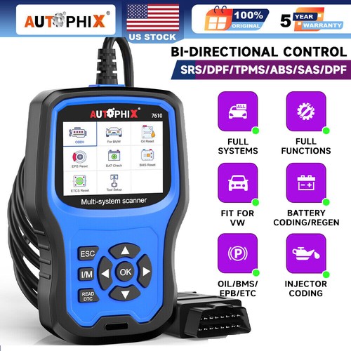 AUTOPHIX 7610 For Audi/VW Car Diagnostic Tool OBD2 Scanner ABS EPB DPF ...
