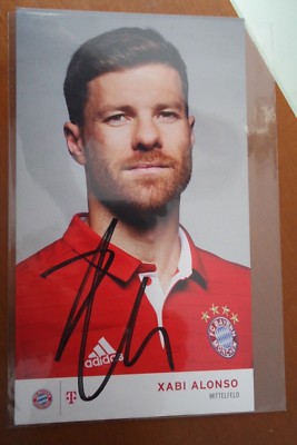 AUTOGRAPH ORIGINAL SOCCER PLAYER REAL MADRID XABI ALONSO | eBay
