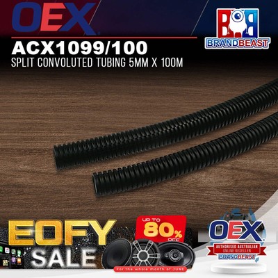 OEX ACX1099/100 Split Convoluted Tubing 5mm x 100m | eBay Australia