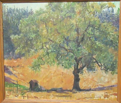 CHESTER ARNOLD "HIGHLAND RANCH" ORIGINAL OIL ON CANVAS LANDSCAPE ...