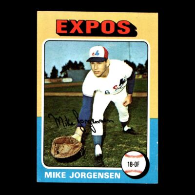 Mike Jorgensen 1975 Topps Montreal Expos #286 GM R305 | eBay