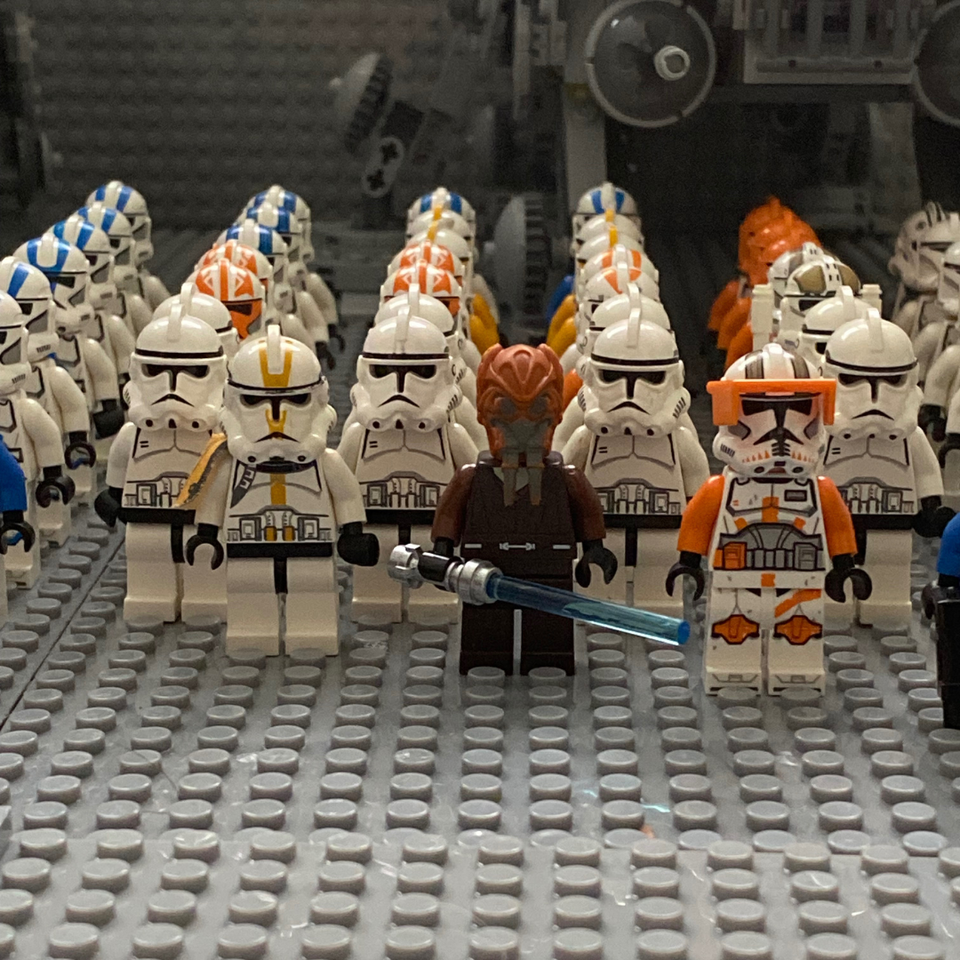 Lego Clone Lot of 2 Clone Trooper Minifigures Bulk Commanders Gunner ...