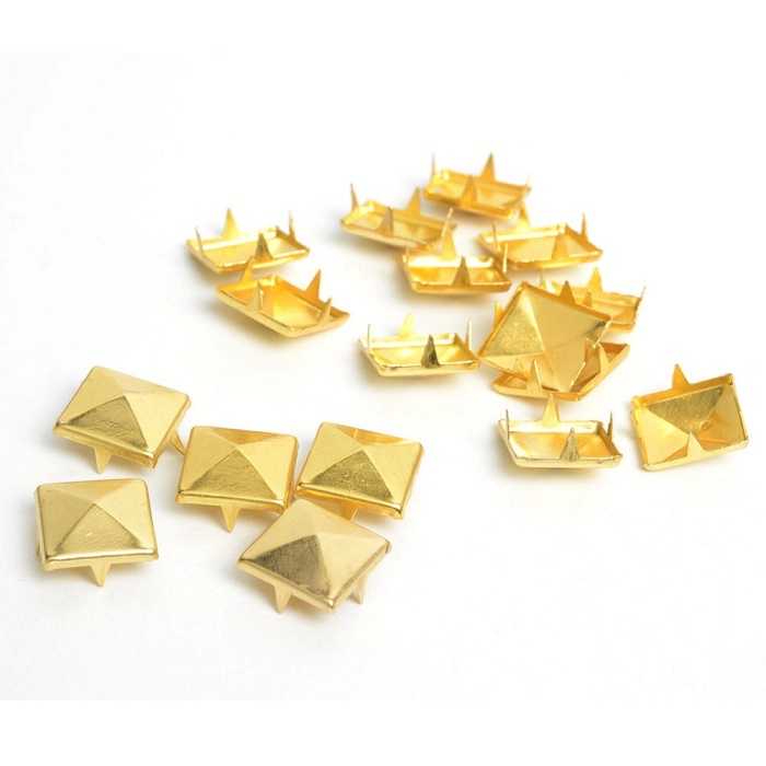 CHOOSE SIZE and FINISH Pkg of 20 Metal 4-Spike PYRAMID Studs (1080) | eBay