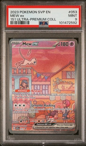 PSA 9 MINT Mew Ex Ultra Rare 151 053 UPC Promo Pokemon Card SVP English ...