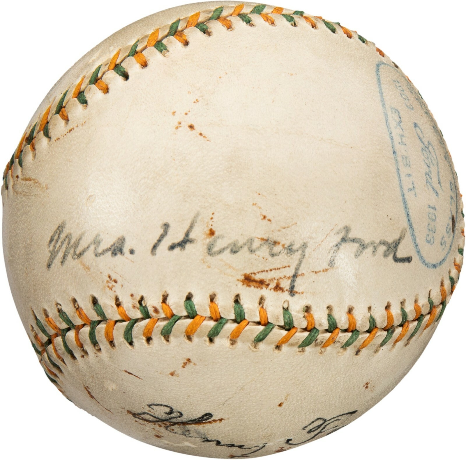 Historic Henry Ford Signed 1933 Ford Motor Company Baseball With PSA ...