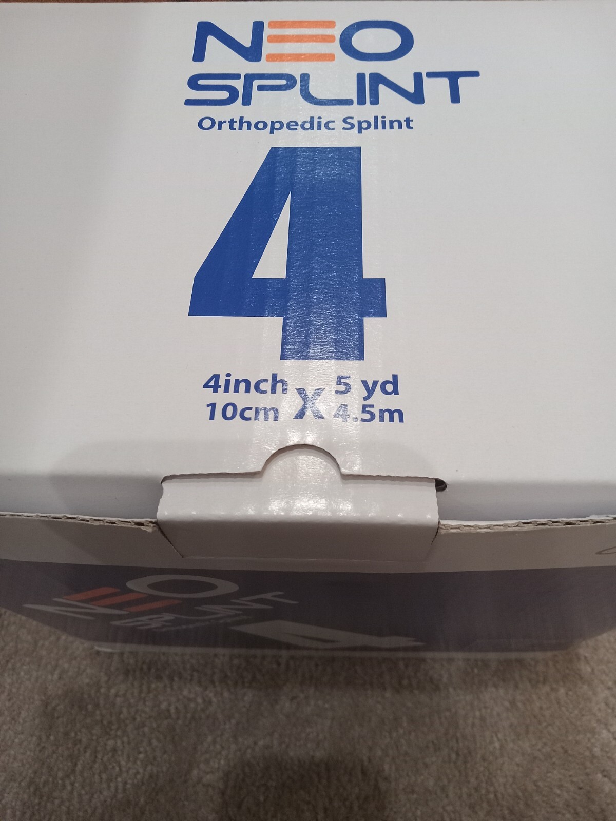 Neo Splint Orthopedic Fiberglass Splint Roll 4" X 15' / 4 inch x 5 ...