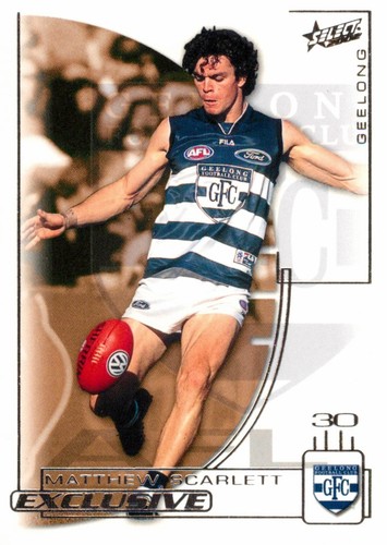2002 GEELONG CATS AFL Card MATTHEW SCARLETT Exclusive | eBay
