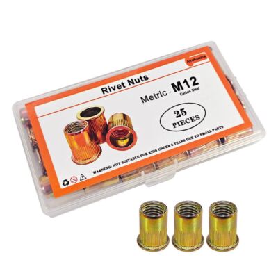 Rivet Nut Kit Threaded Rivets - M12 Rivet Nuts Kit 25Pcs Carbon Steel ...