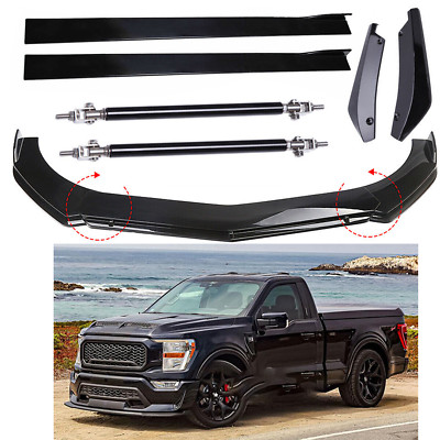 Front Bumper Lip Spoiler Splitter + Side Skirts + Rear For Ford F150 F ...