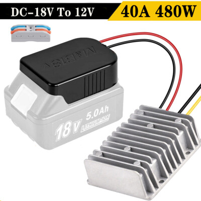 Converter Battery Voltage Regulator For Makita DC 18V to 12V 40A 480W ...