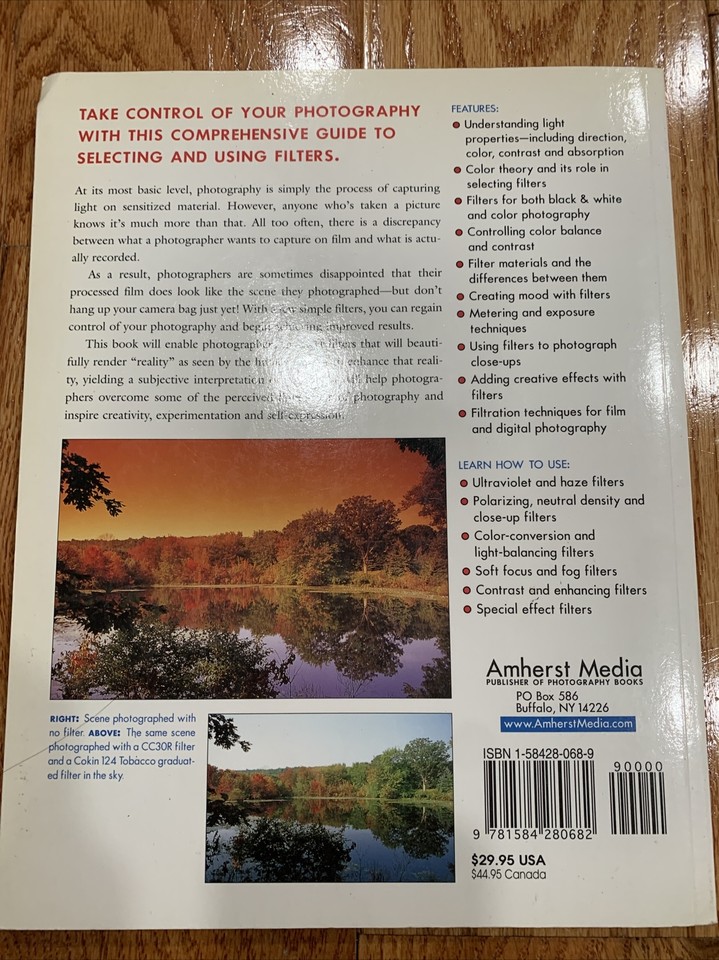 Photographer's Filter Handbook : A Complete Guide to Selection an ...