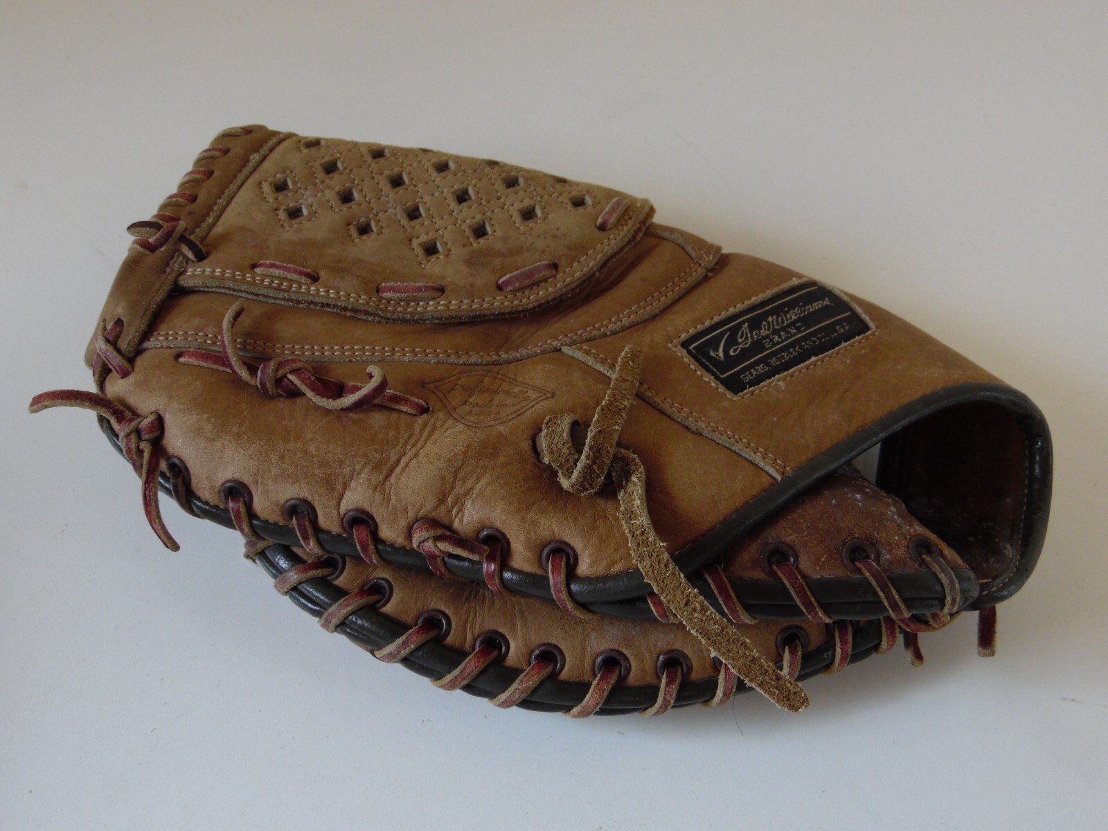 Vintage Ted Williams Sears & Roebuck First Base Mitt Glove 1st LH Throw ...