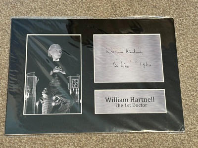 Doctor Who Mounted Autograph print - WILLIAM HARTNELL: 1st Doctor (new ...