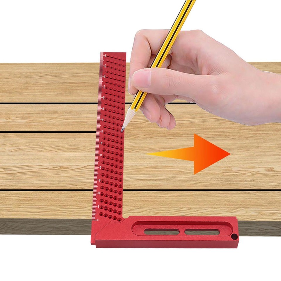L Square Ruler Measuring and Marking Woodworking Angle Ruler for ...