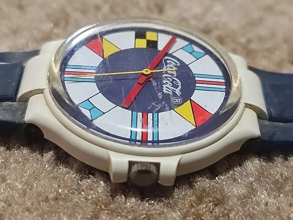 Vintage Swiss Coca Cola Watch Lot Men's Non-Working Restore/Part/Repair ...