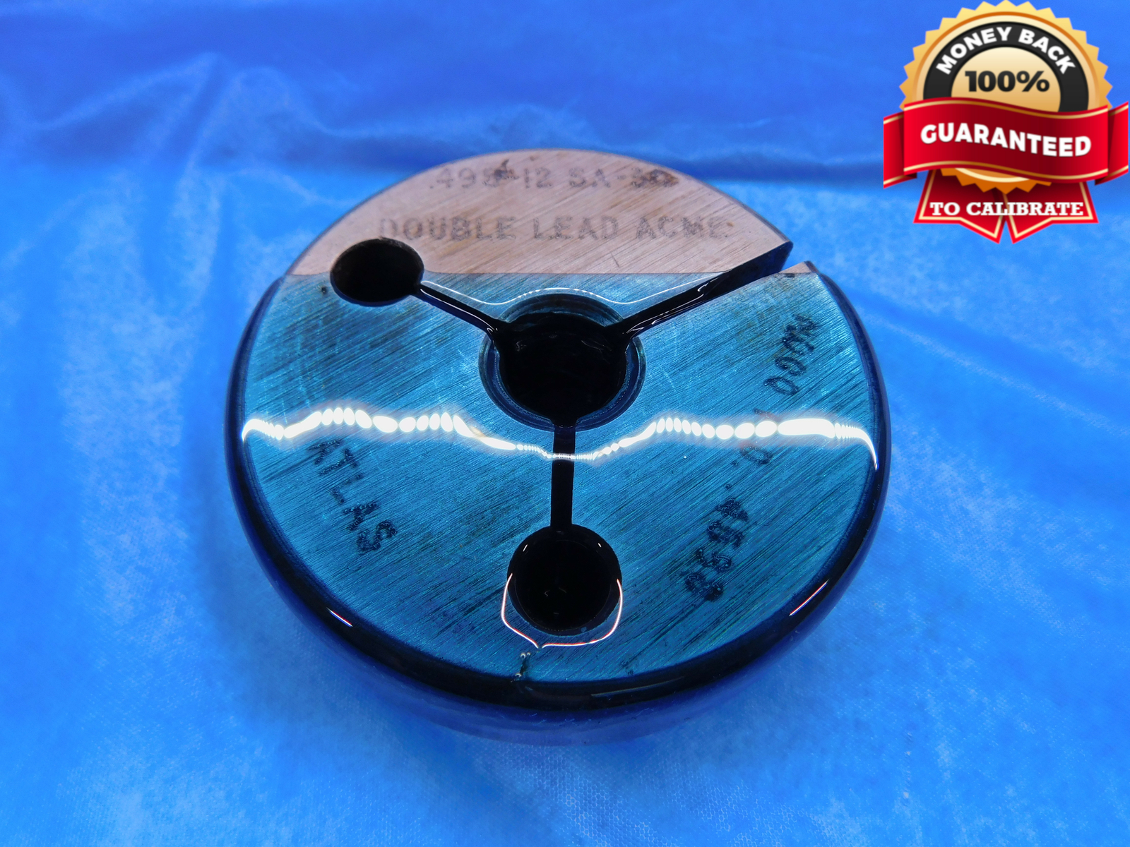 .495 12 SA 3C DOUBLE LEAD STUB ACME THREAD RING GAGE NO GO ONLY P.D ...