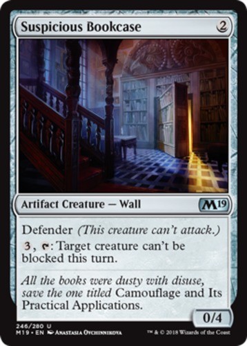 x4 Suspicious Bookcase MTG Core Set 2019 U M/NM, English | eBay