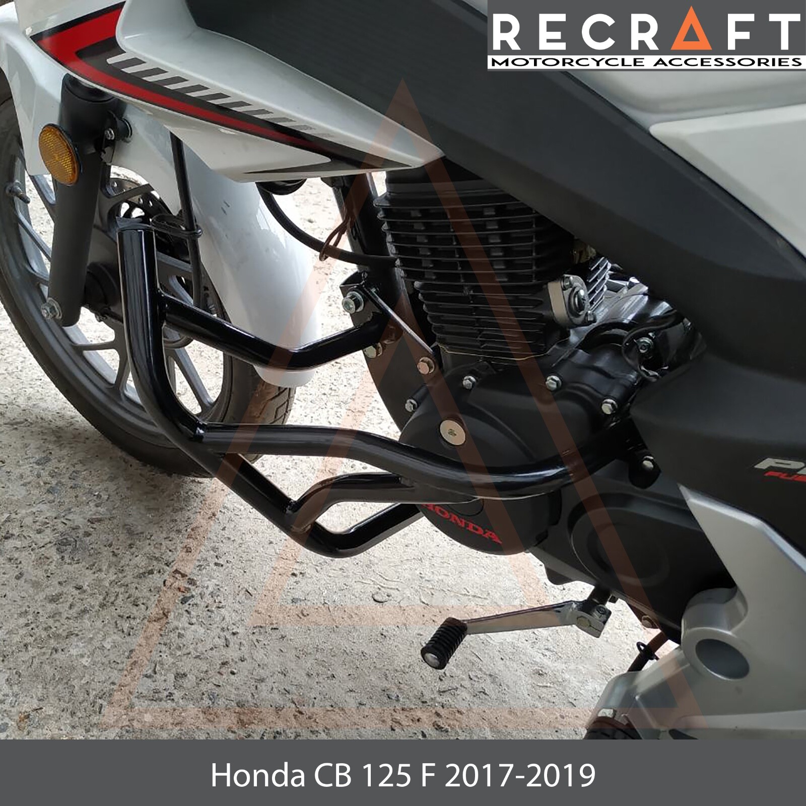 Recraft Honda CB125F 2017-2019 Crash Bars Engine Guard Frame Protector ...