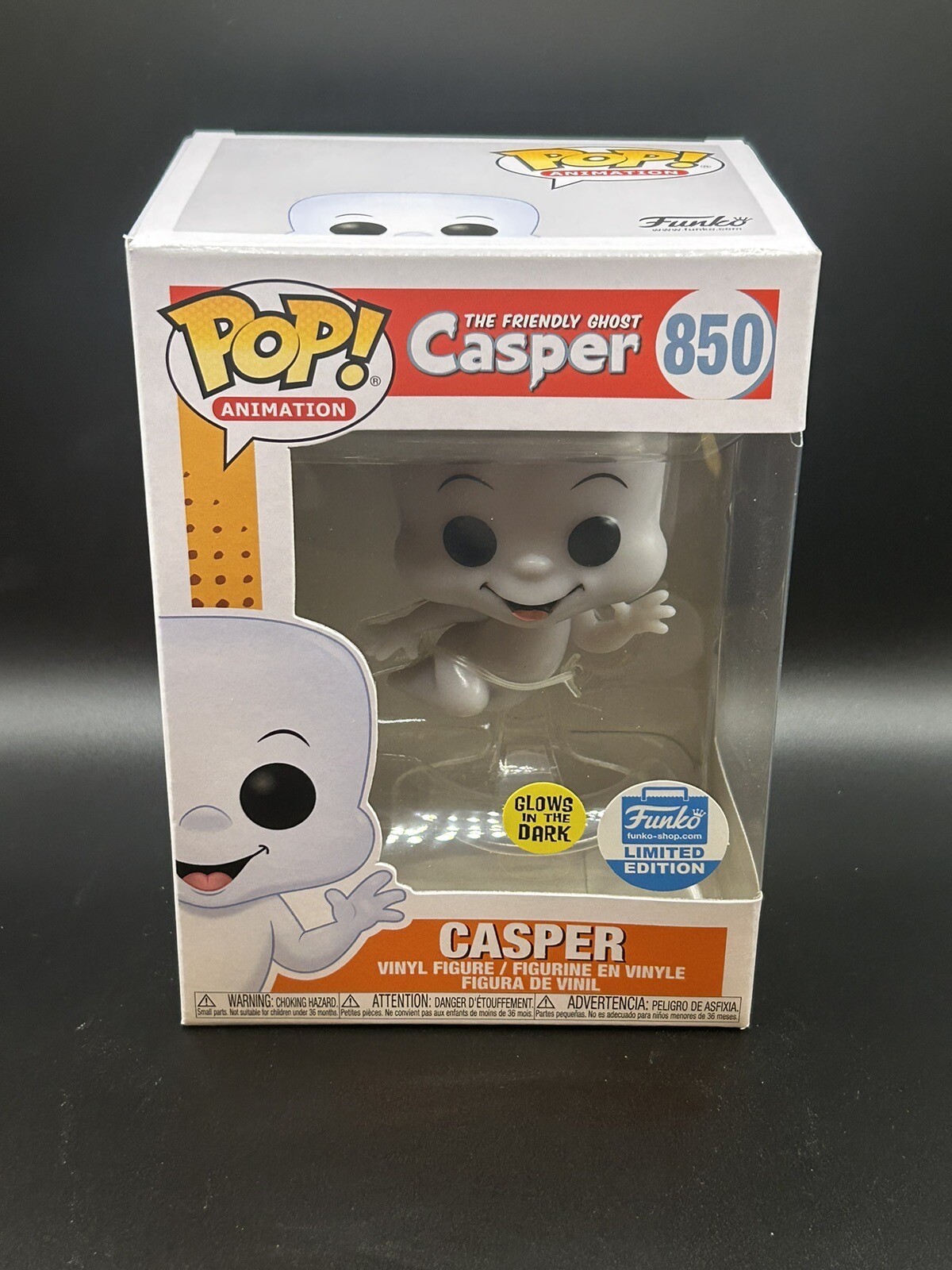 Funko Pop! Vinyl: Casper the Friendly Ghost - Casper (Glows in the Dark ...