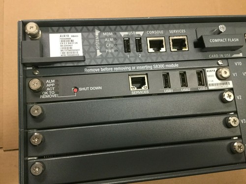 Avaya G450 4xMP80 Media Gateway 700459456 Dual Power S8300D MM710B ...