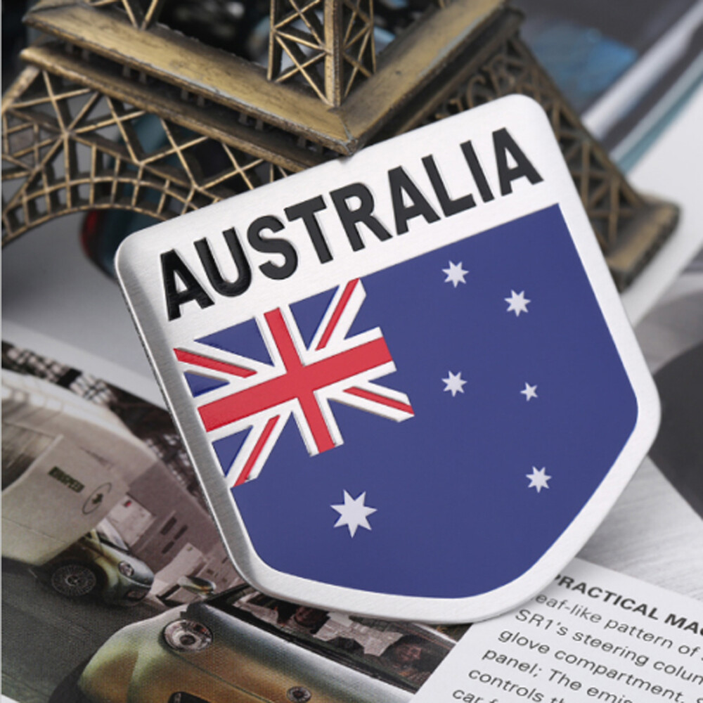 1x Australia Shield Flag Logo Car Sticker Emblem Metal Badge Decal ...