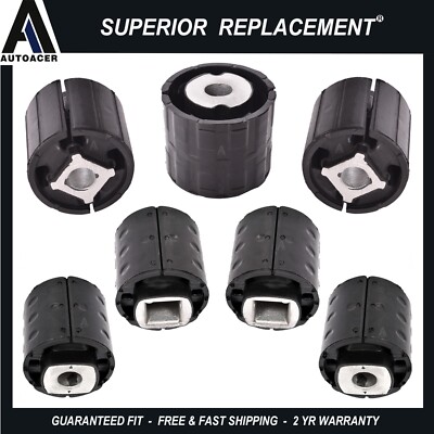 Rear Axle Front Rear Subframe Bushing Kit 7pc FOR BMW 5 6 SERIES E60 ...