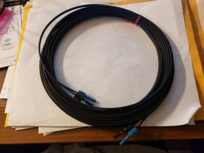 ABB FIBER OPTIC CABLE NLWC-10 1 PAIR 10 METERS LONG SINGLE PLASTIC ...