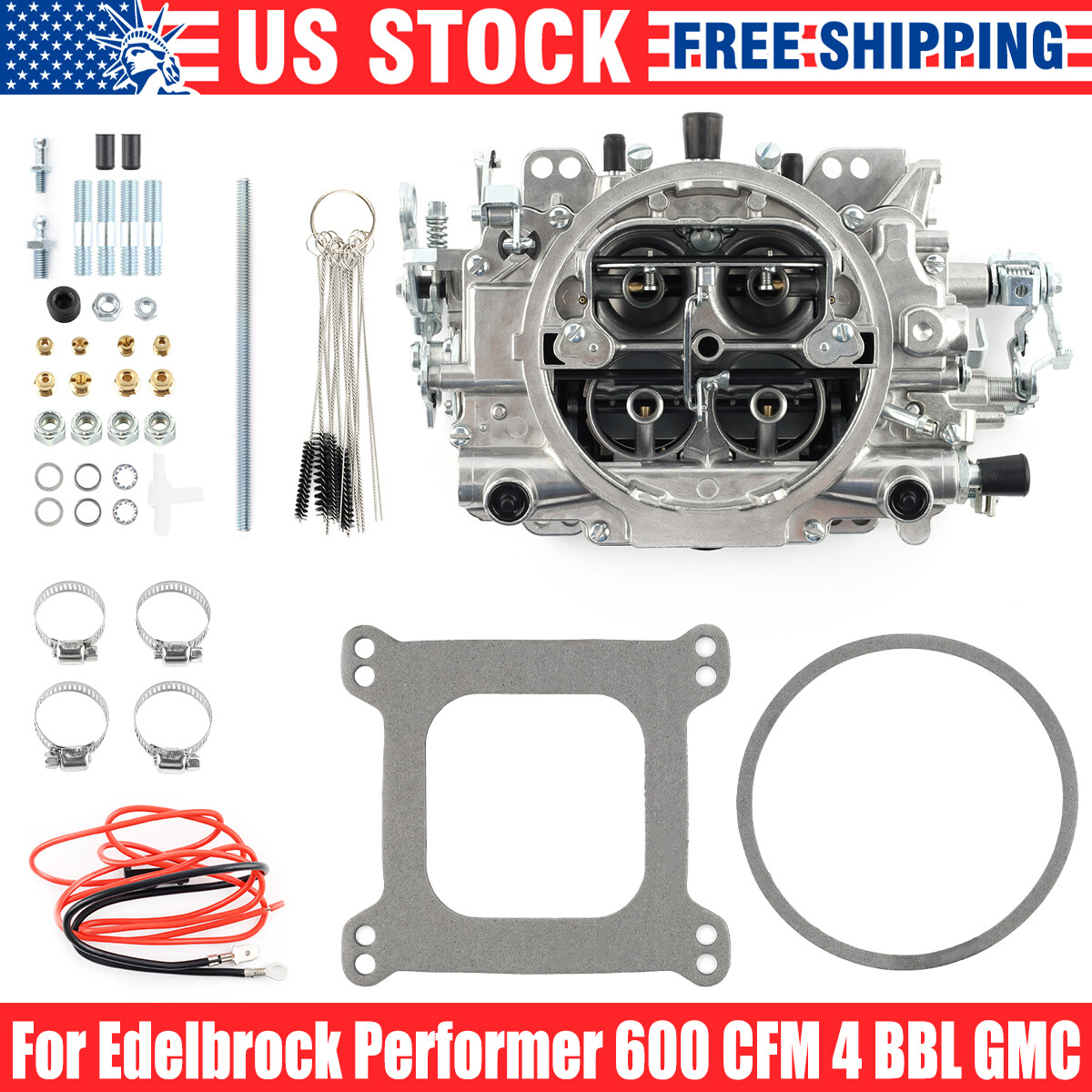 For 4 Barrel Edelbrock 1405 Carburetor Performer Series 600 CFM Manual ...