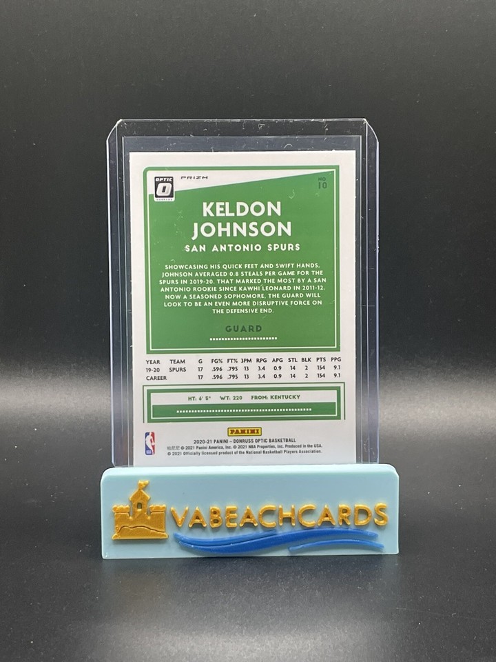 Keldon Johnson Checkerboard 2020-21 Panini Donruss Optic Basketball ...