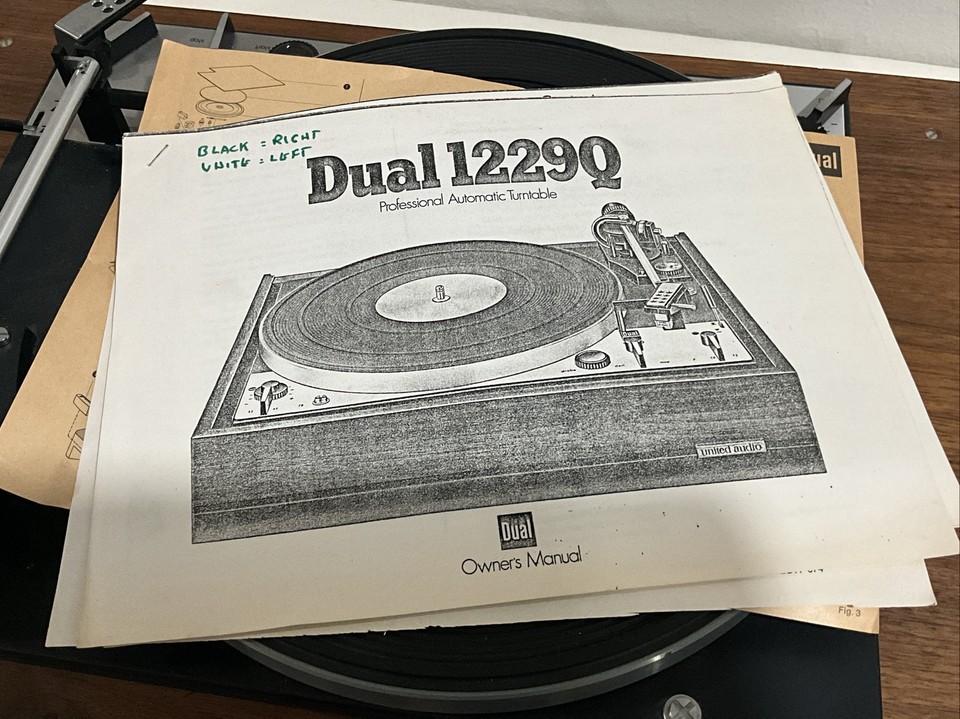 DUAL 1229 Q TURNTABLE With Owner’s Manual | eBay