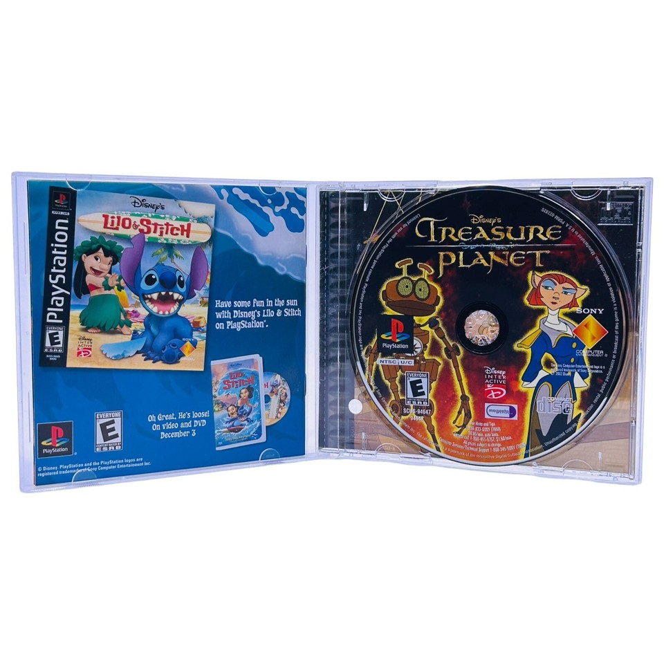 Disney's Treasure Planet (Sony PlayStation 1) PS1 CIB Complete Tested w ...