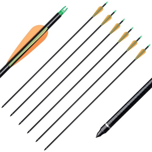 Archery 32" Fiberglass Arrows +Telescopic Arrow Quiver for Bow Hunting ...