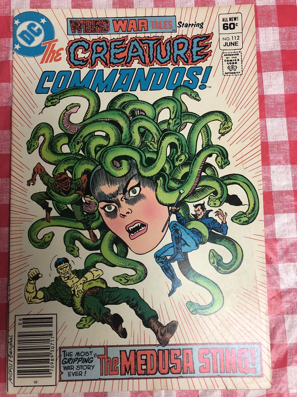 Weird War Tales #112 DC 1982 The Creature Commandos in '' The Medusa ...