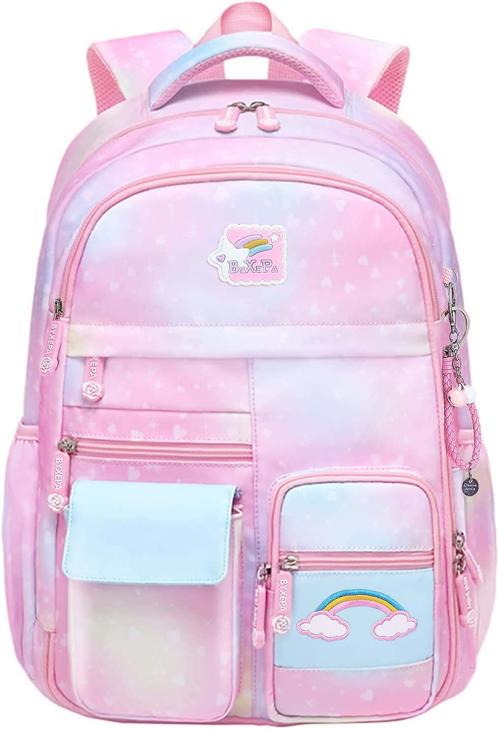 Girls Backpack, School Backpacks 16 * 11.5 * 7.5In for Girls, Cute Book ...
