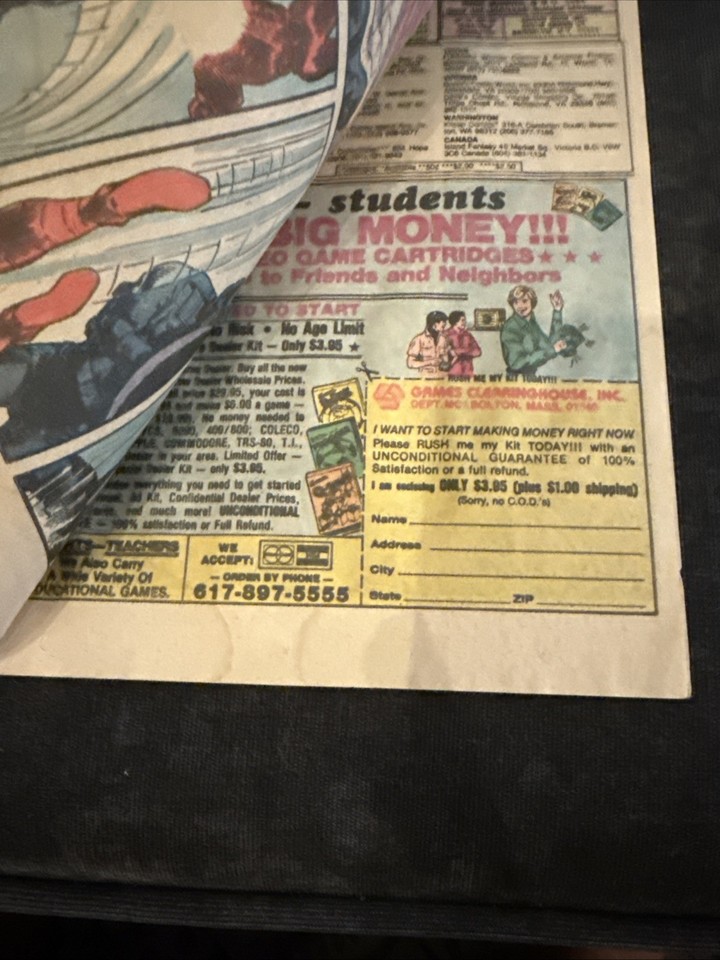 G.I. JOE A Real American Hero #21 Newsstand 1st Print Marvel 1984 water ...