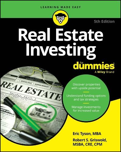 Eric Tyson Robert S Griswold Real Estate Investing For Dummies (Poche ...