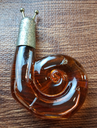 VTG Avon Perfume Unforgettable 1970's Art Glass Snail Shaped Bottle 7x4 ...